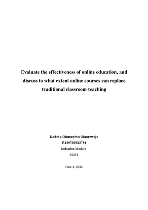 R1806D Induction Module: The Role of Self-Motivation in Academic ...