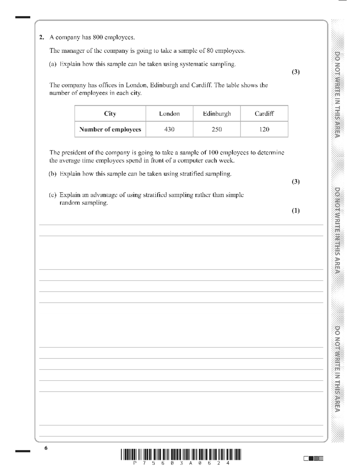 9MA0-31 Edexcel A Level Maths: Statistics Practice Exam Paper - Studocu