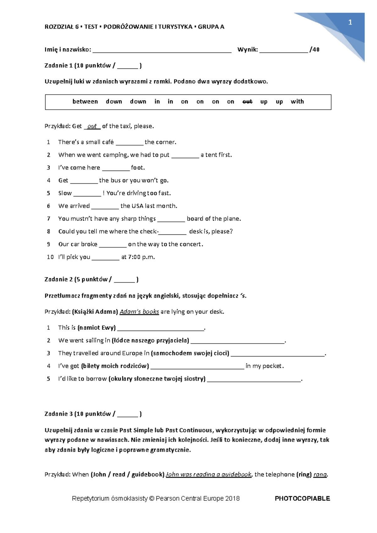 Kartkówka: Present Simple vs Present Continuous z ćwiczeniami - Studocu