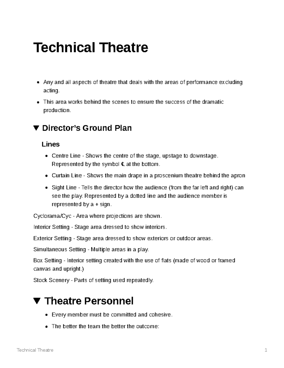 Technical Theatre: An overview of production roles and responsibilities ...