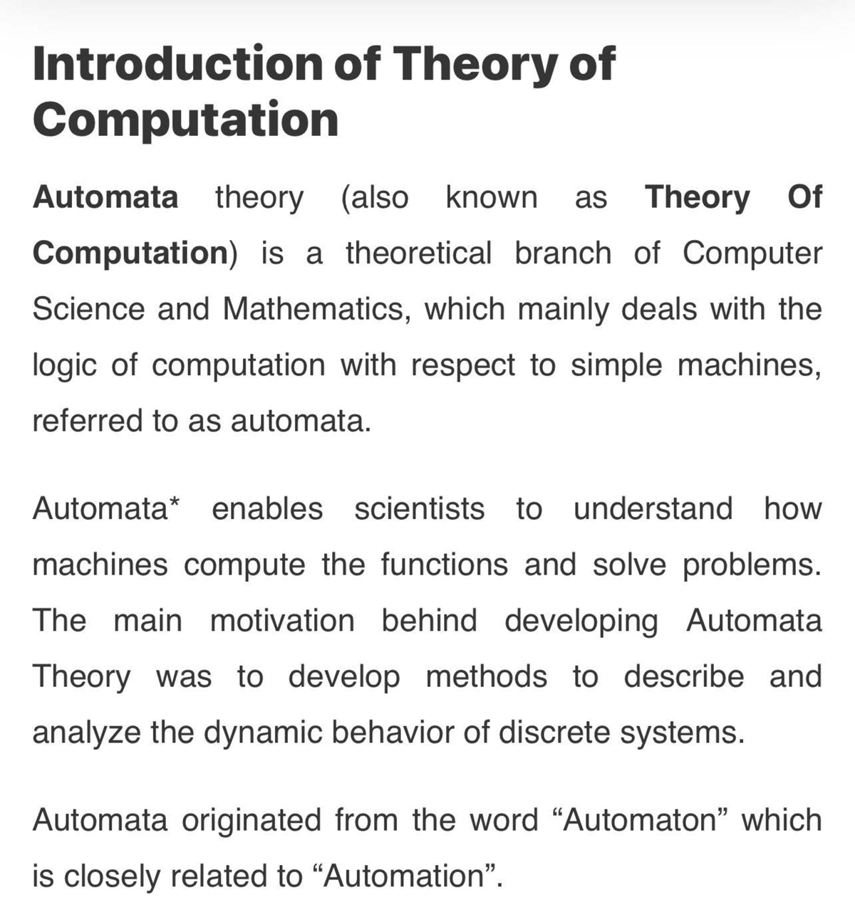 TOC 101: Introduction to Automata Theory and Basic Terminologies - Studocu