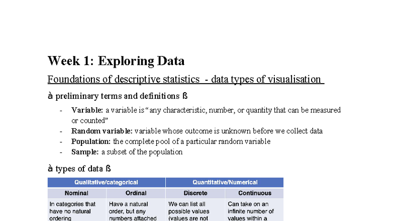 Rebd Final Exam Prep: Foundations of Descriptive Statistics and Probability - Studocu