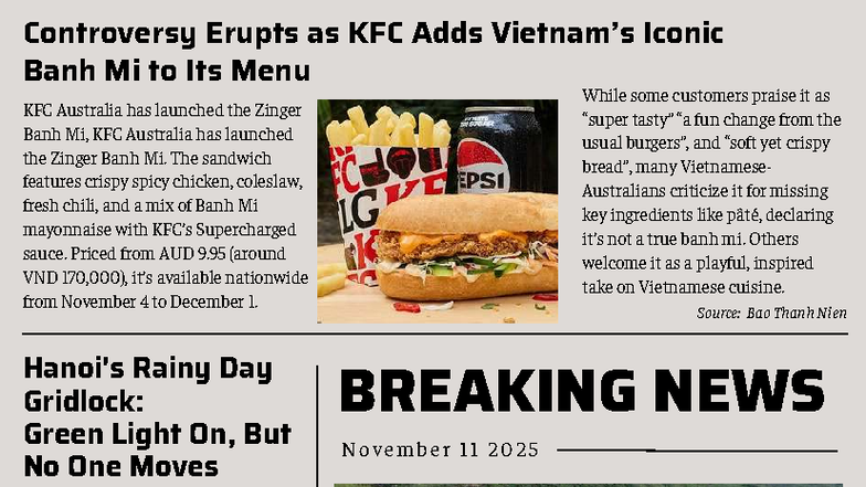 KFC's Zinger Banh Mi: A Controversial Menu Addition - Studocu