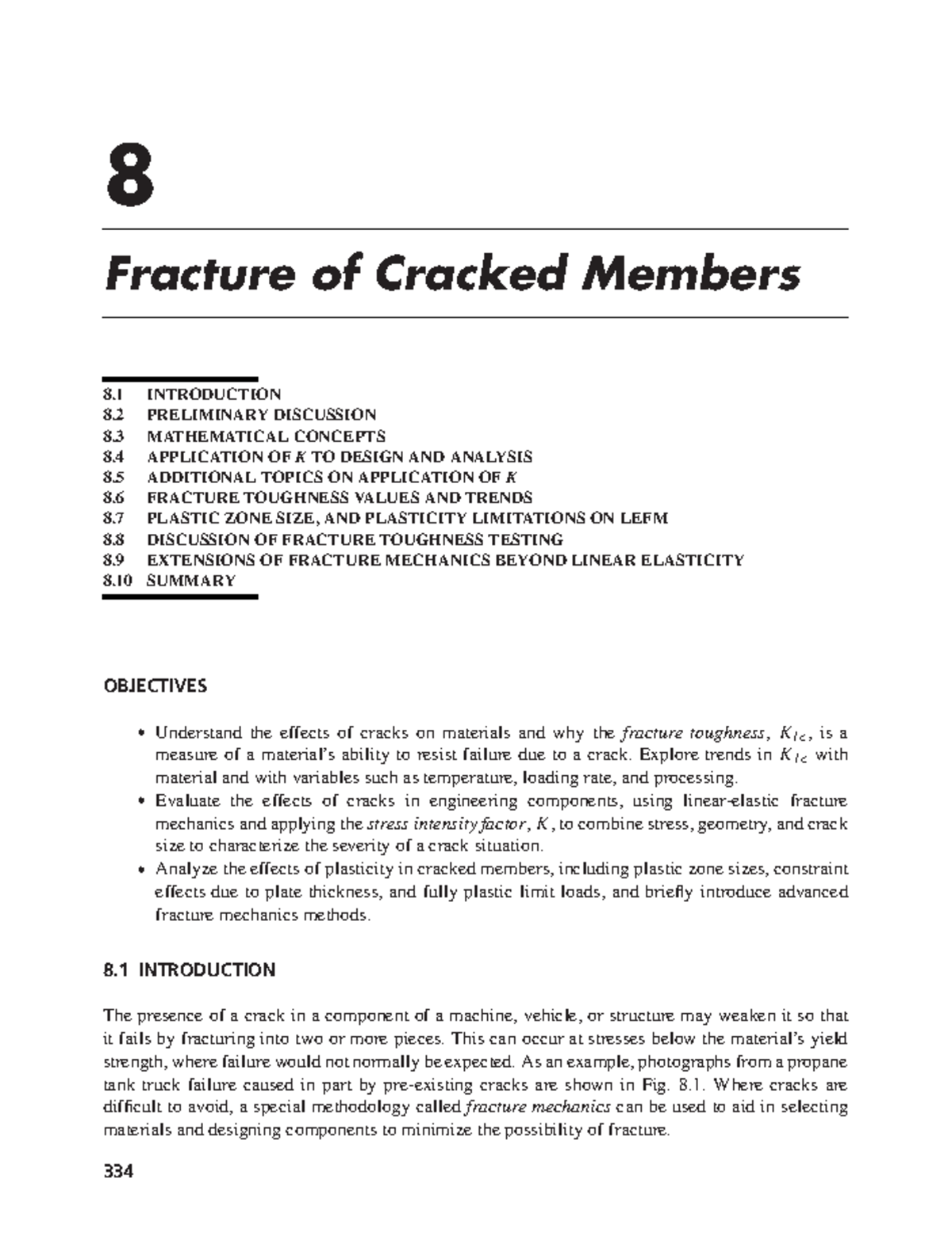 Fracture Mechanics: Analysis of Cracked Members - Studocu
