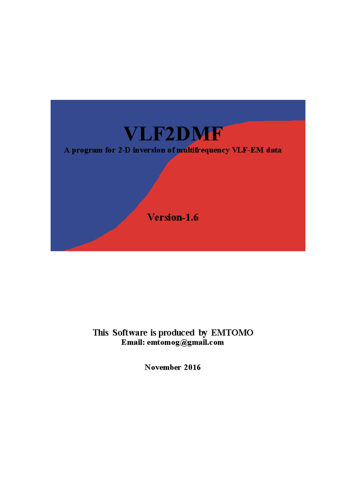 Manual VLF 2D-v106 - VLF2DMF A program for 2-D inversion of ...