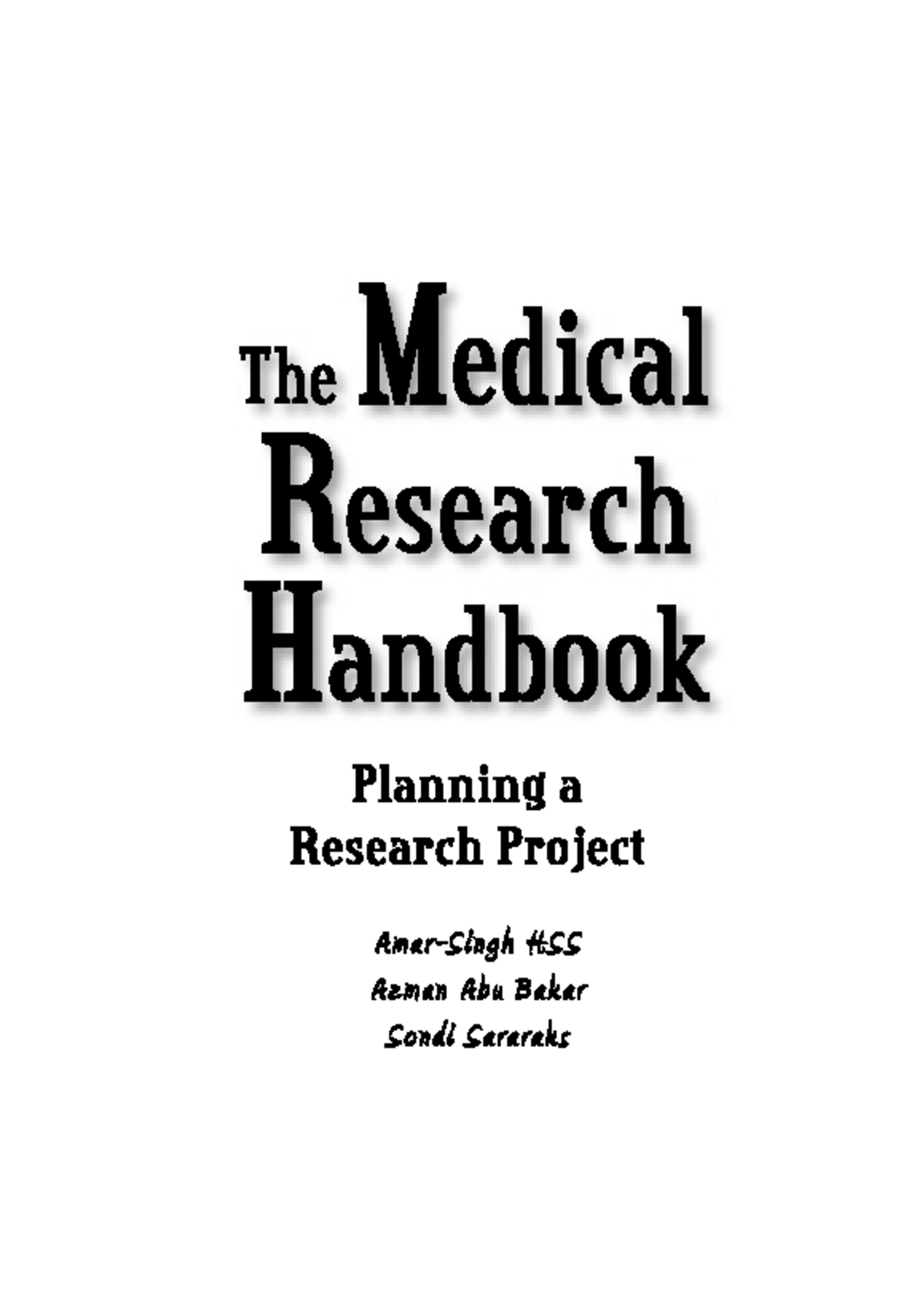 Inbound 2030736319: Medical Research Project Planning Handbook - Studocu