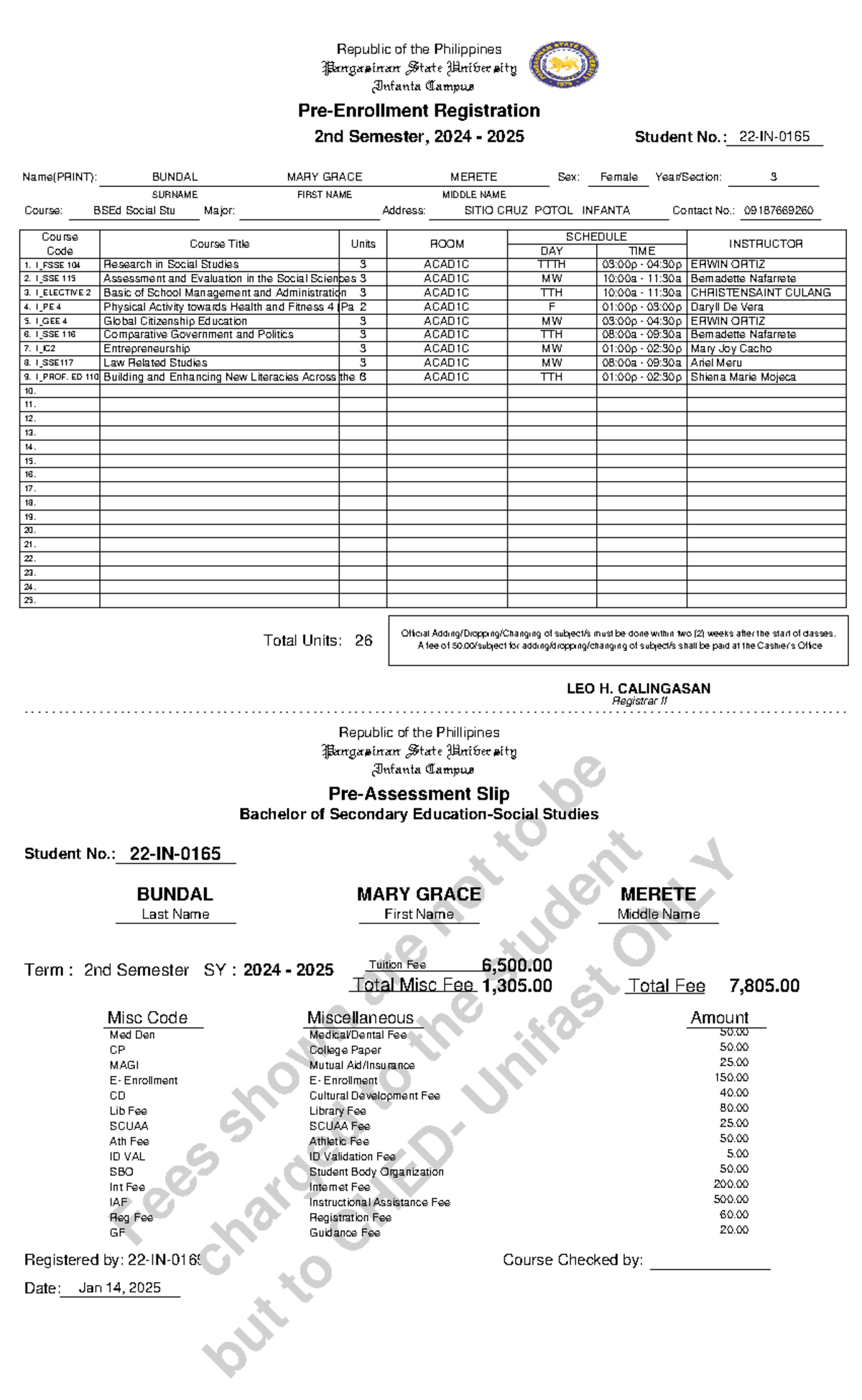 Pre-Enrollment Registration - BSEd Social Studies (2nd Sem 2024-2025 ...