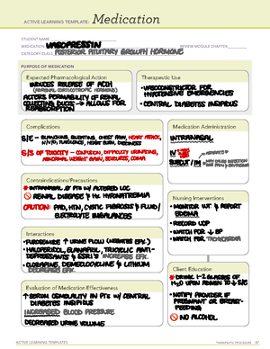 Propranolol - Heart Meds - ATI Active Learning Template - ACTIVE ...
