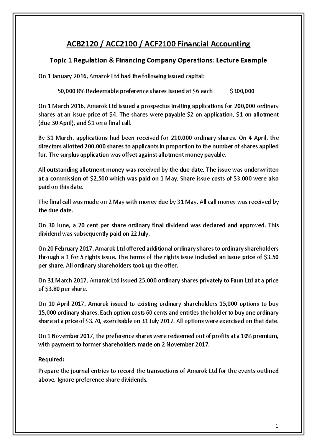 Regulation & Financing Company - ACB2120 / ACC2100 / ACF 21 00 ...