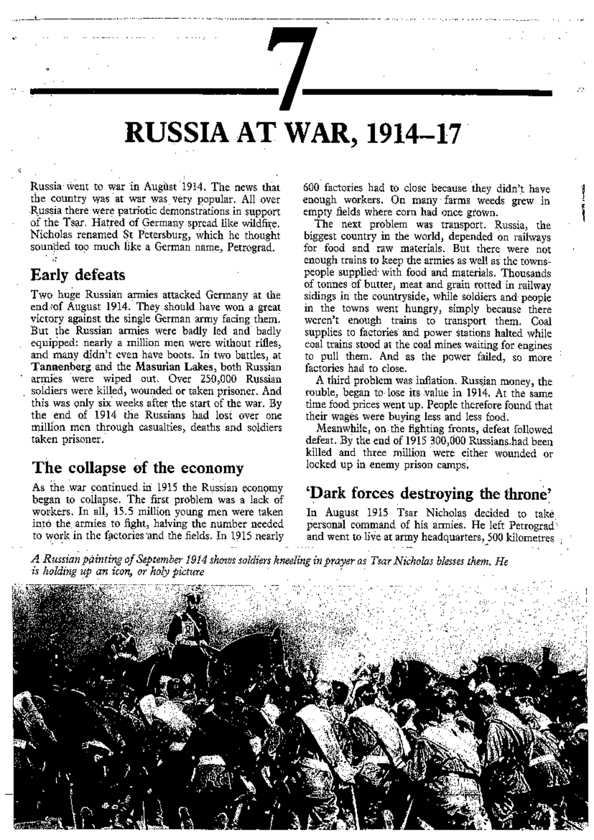 RUSSIA AT WAR: The Impact of WWI on the Russian Empire (1914-1917 ...