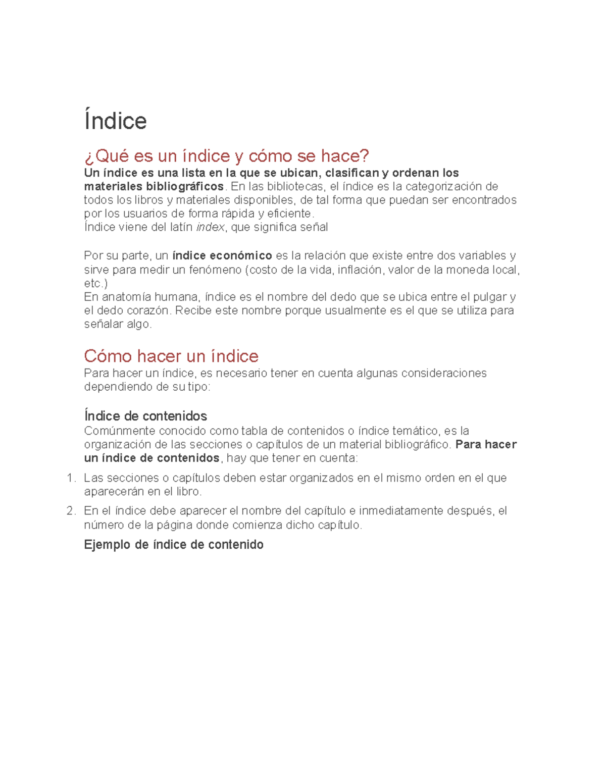 Cómo Crear un Índice en un Trabajo de Investigación (TFG/TFM/TD) - Studocu