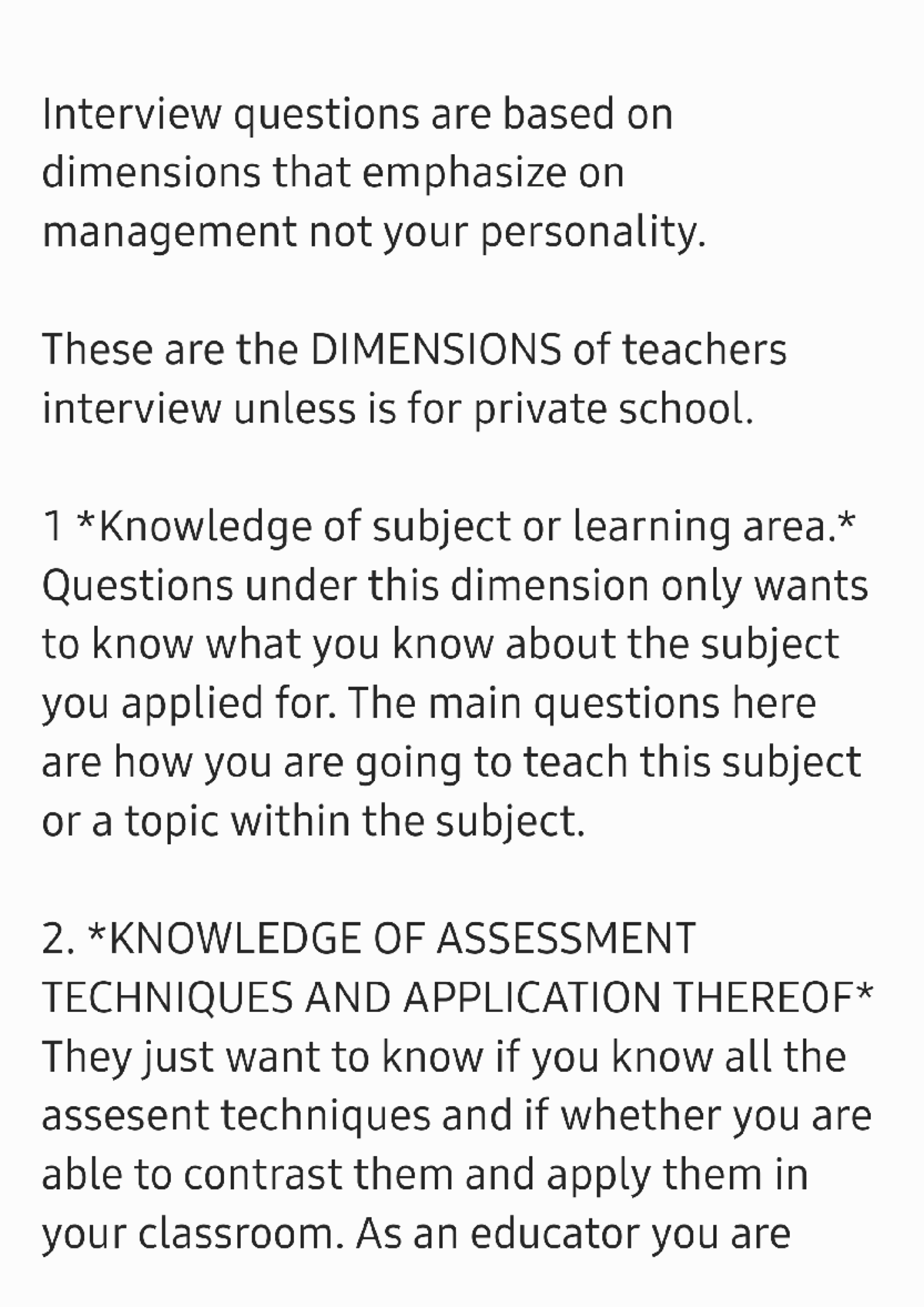 EDUCATOR INTERVIEW: SIX DIMENSIONS FOR CS1 TEACHERS (221025) - Studocu