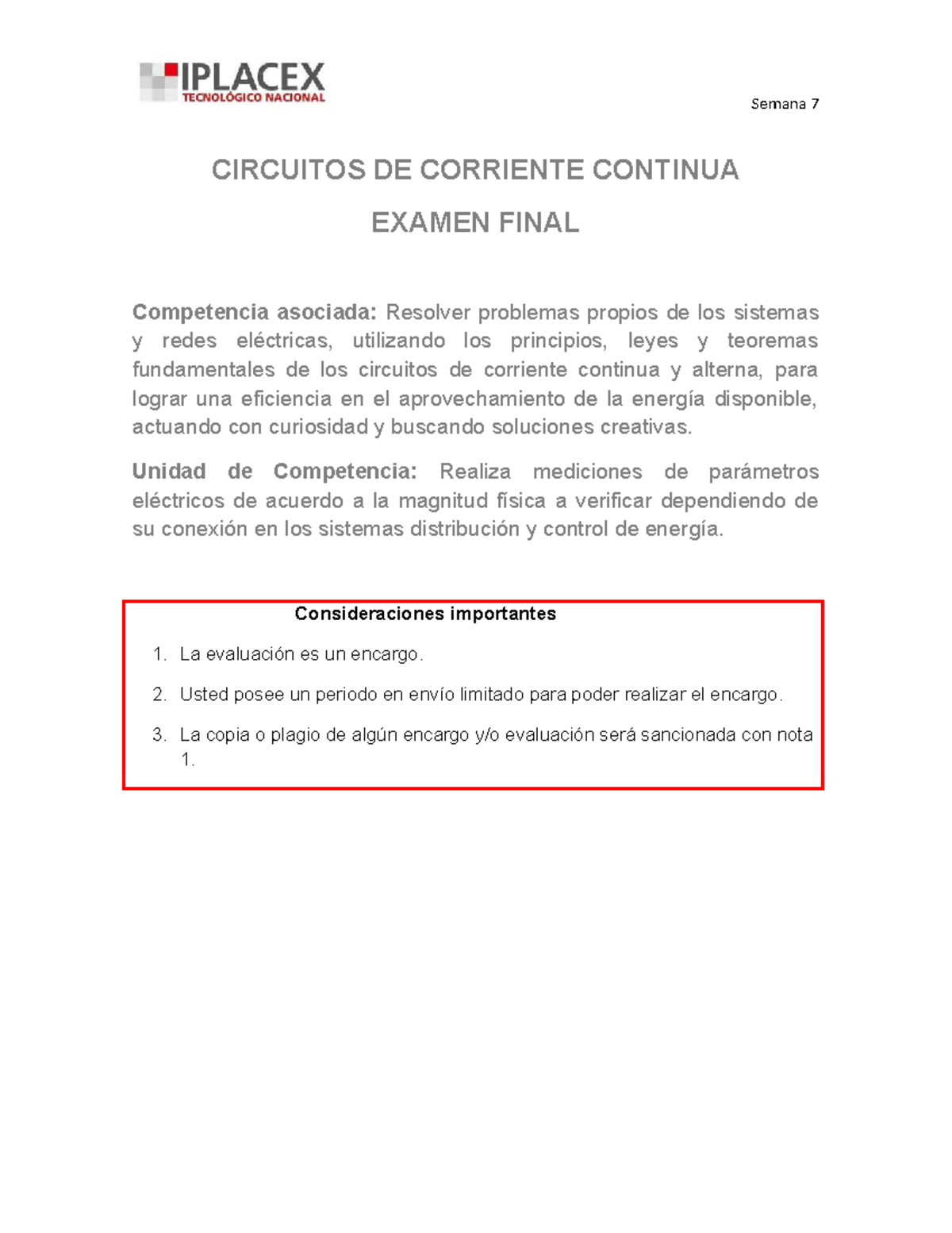 Examen Final de Corriente Continua - Circuitos Eléctricos - Cód. 2023 - Studocu