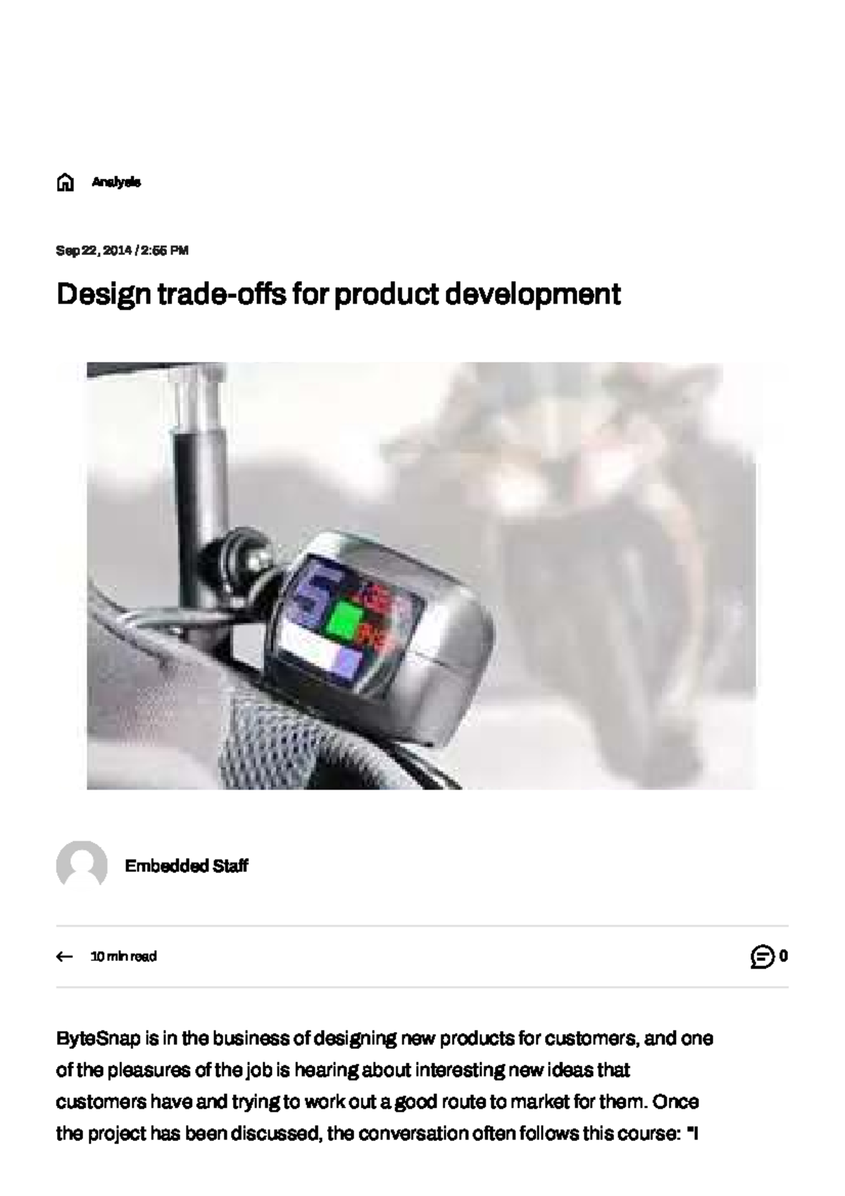 Embedded Product Development Analysis: Key Design Considerations - Studocu