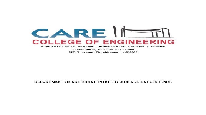 AL3461 ML LAB Manual - DEPARTMENT OF ARTIFICIAL INTELLIGENCE AND DATA ...