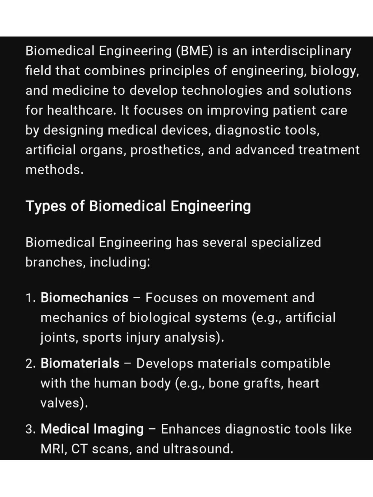 BME 101: Definitions and Types of Engineering Disciplines - Studocu