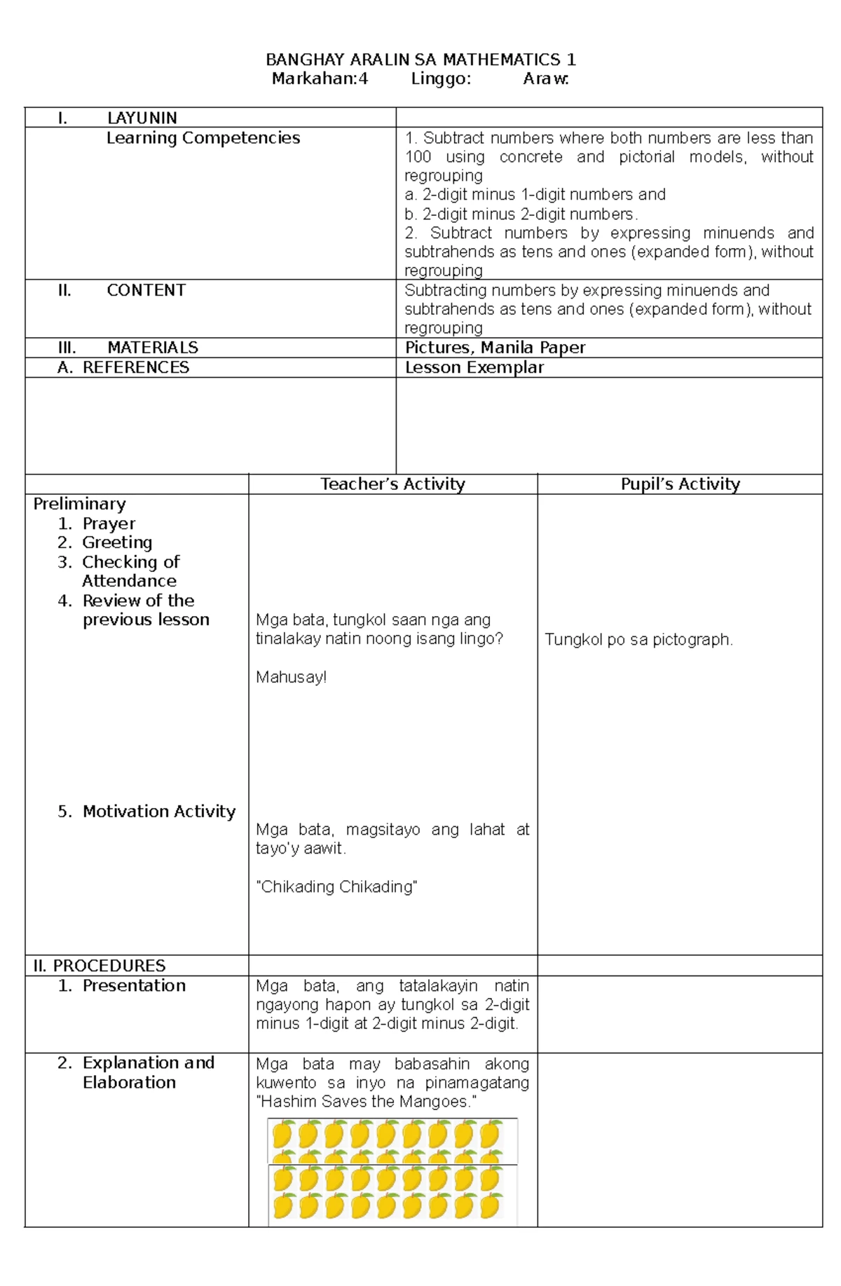 GMRC 1 - Detalyadong Banghay Aralin sa GMRC 1 - Studocu