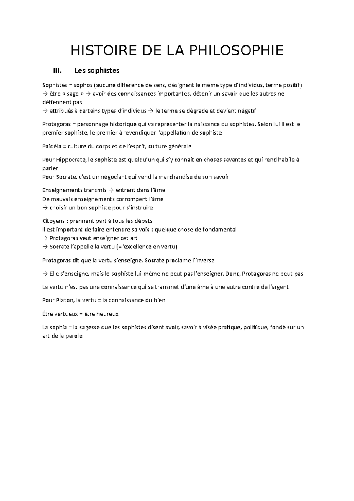 3. Les sophistes - Professeurs : Sylvain DELCOMMINETTE (Coordonnateur ...