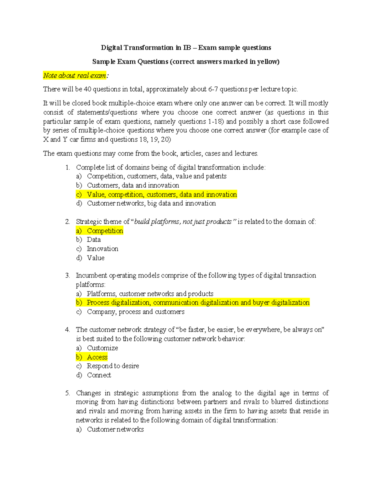 IB Digital Transformation Quiz: Sample Exam Questions and Insights ...