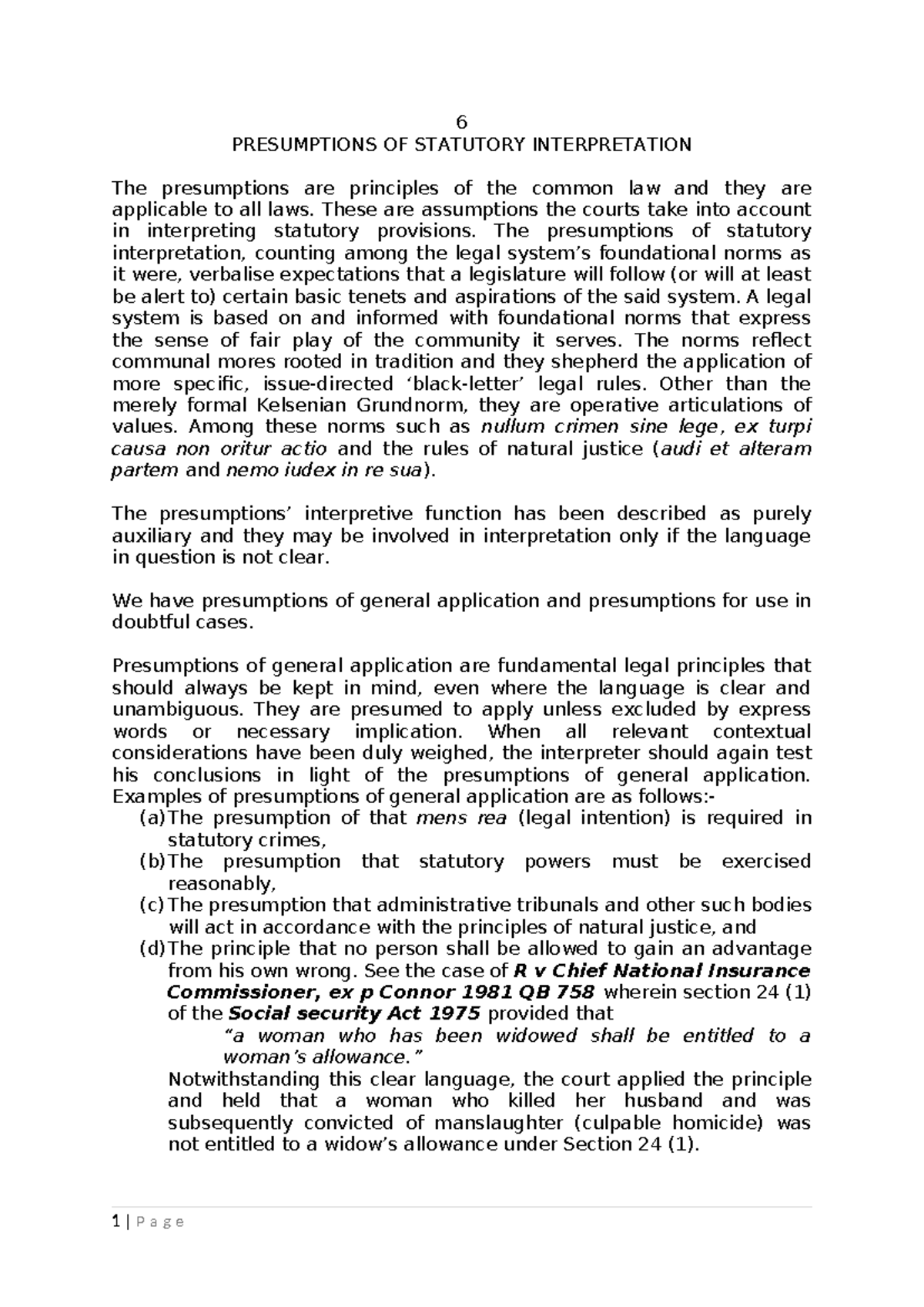6 Essential Presumptions in Statutory Interpretation for Law Students ...