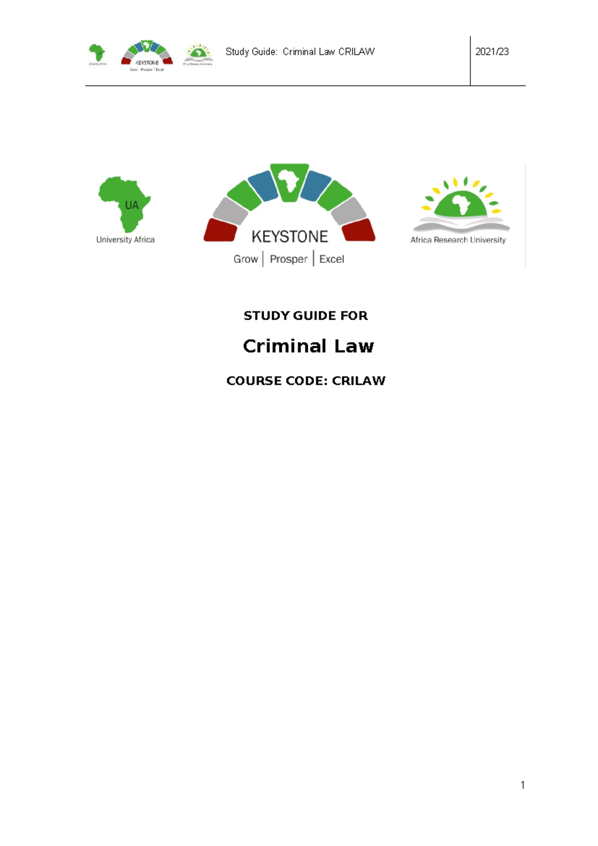 Criminal Law Study Guide CRILAW - Essential Concepts & Principles - Studocu
