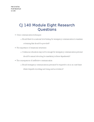 CJ 140 Module Three Practice Activity Template - Form What type of form ...