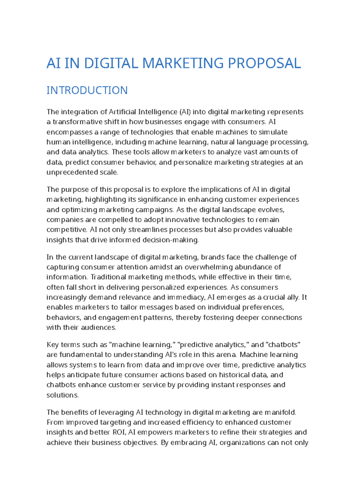AI in Digital Marketing: Transformative Proposal for Future Strategies ...