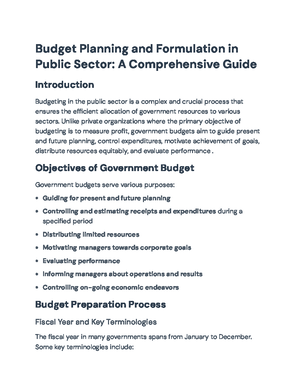 Diploma Lecture Notes for Public Sector Management (I-DIP) - Studocu