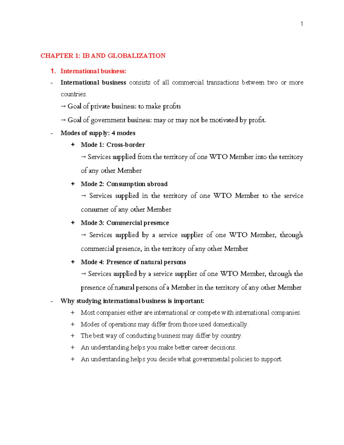 [NOTE] International Business: Chapter 1 - IB and Globalization ...