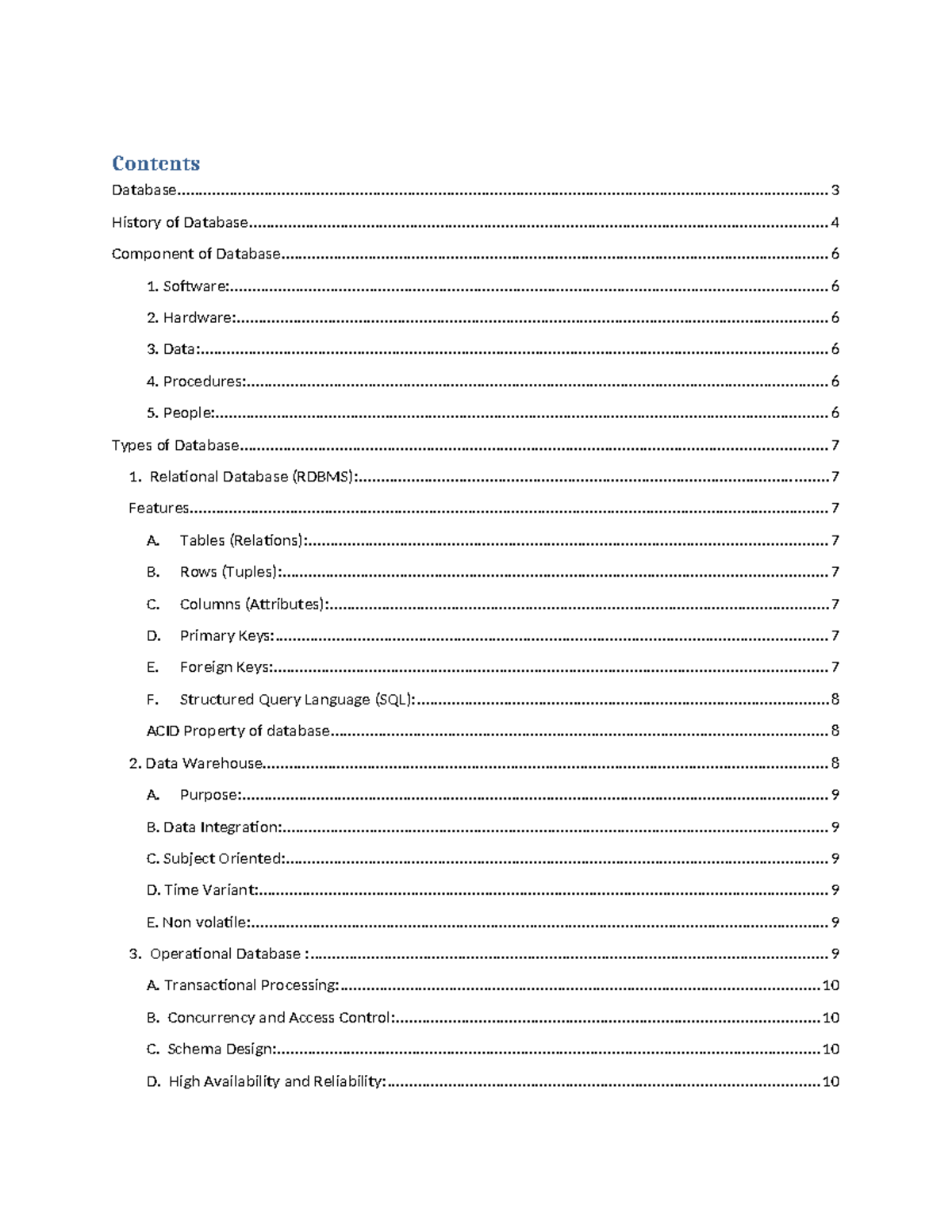 DBMS 101: Comprehensive Overview of Database Management Systems - Studocu