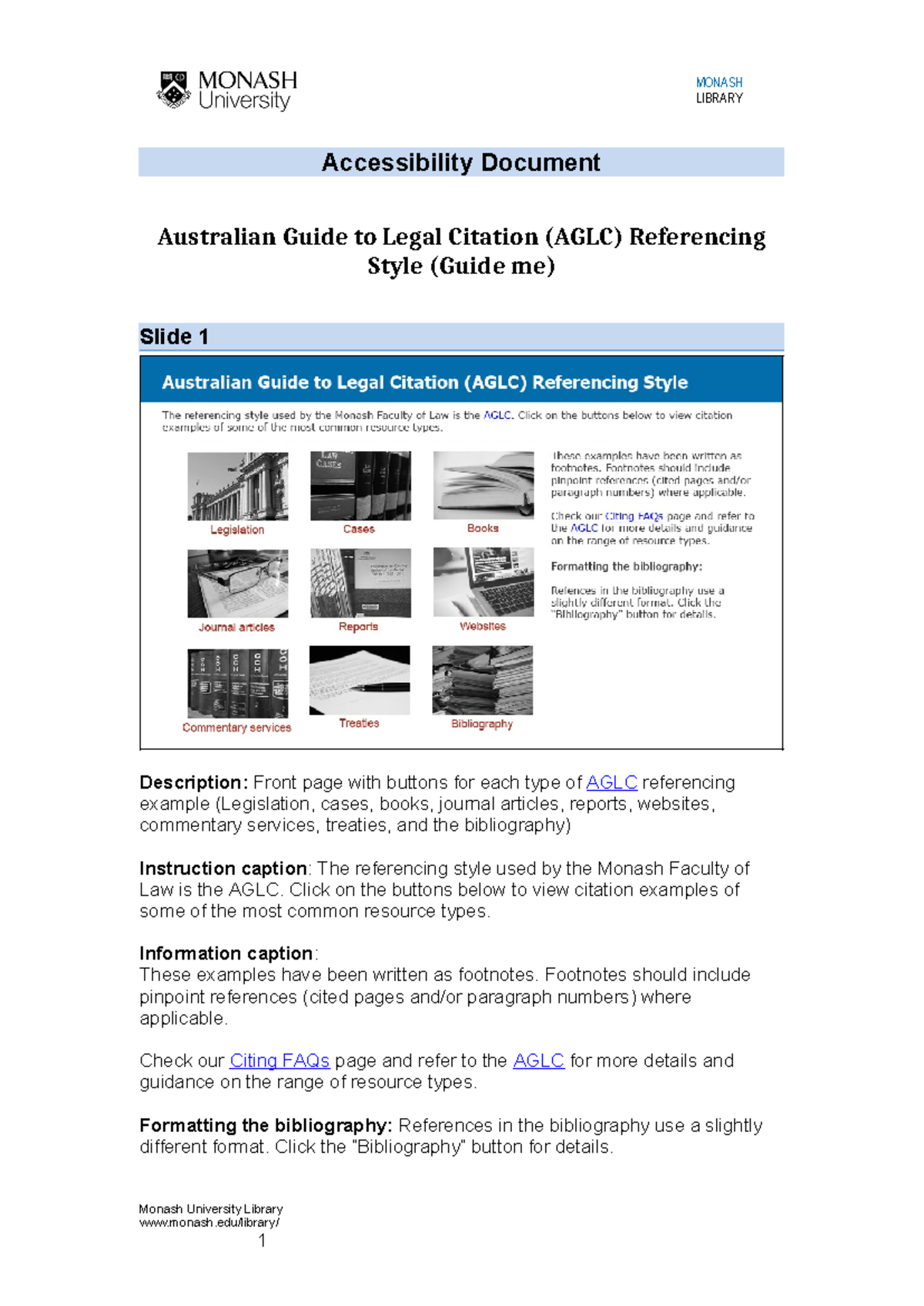 AGLC Referencing Guide: Citation Styles & Examples for Law Students ...