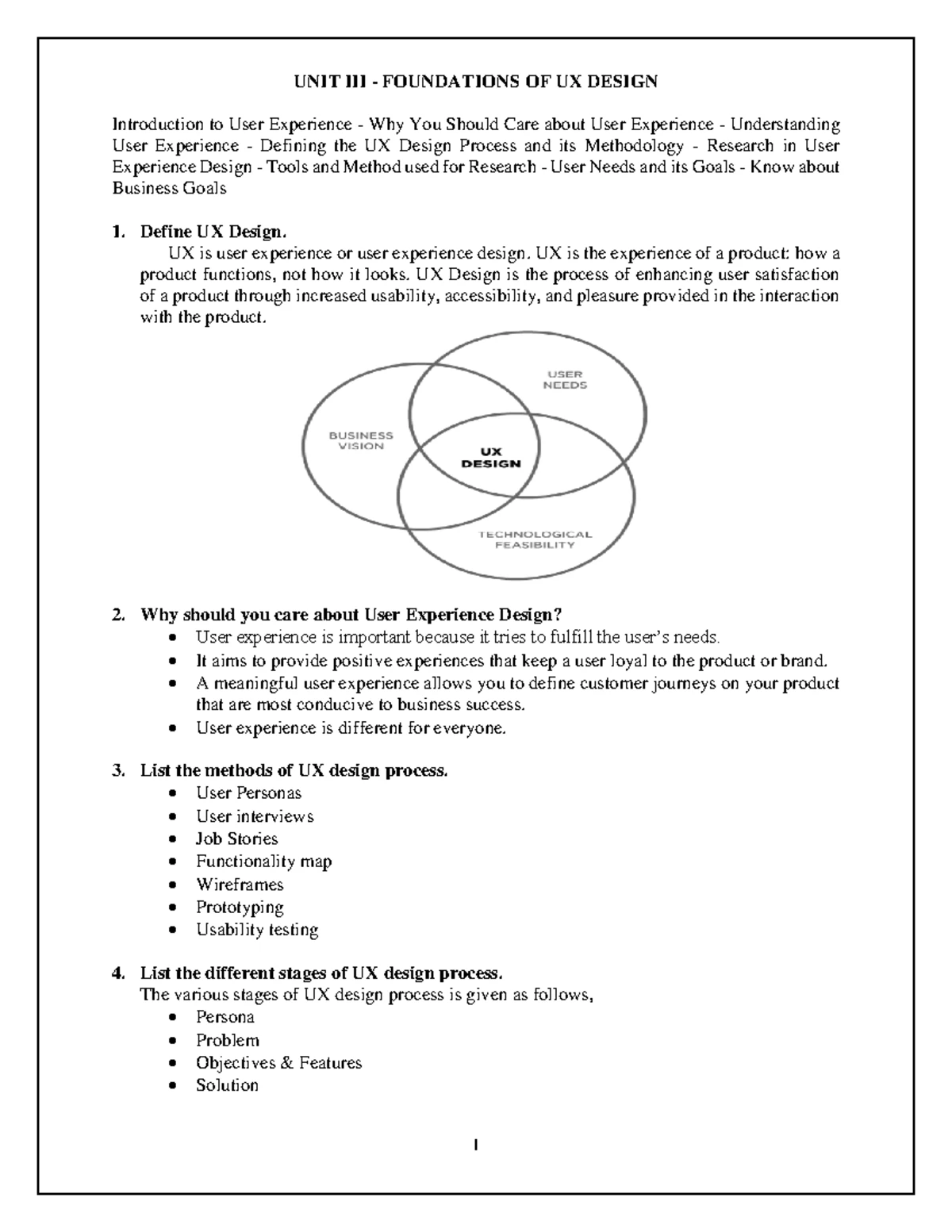 Unit Ii Ui And Ux Design Lecture Notes 1 Unit Ii Foundations Of Ui Design Visual And Ui