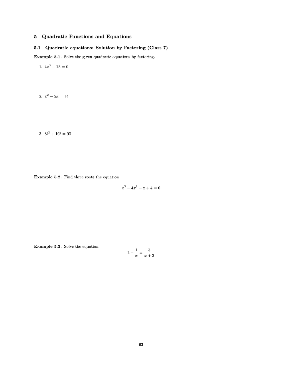 Week 7 Practice Problems - QMS110 011 021 - Quadratic Functions ...