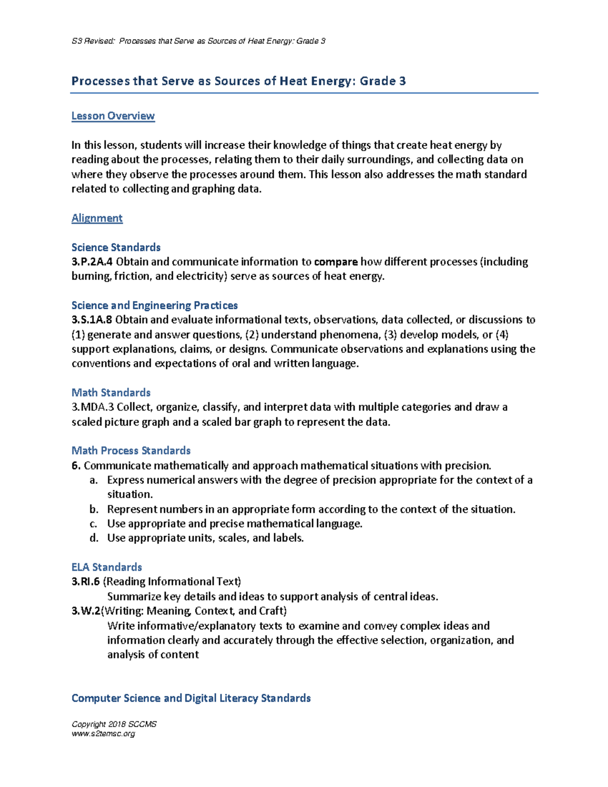 Grade 3 l4 processes that serve as sources of heat energy.pdf LP ...