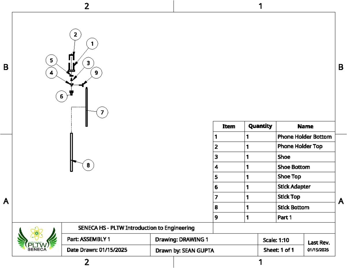PLTW Engineering Drawing 1 Assembly Instructions (SENECA) - Studocu