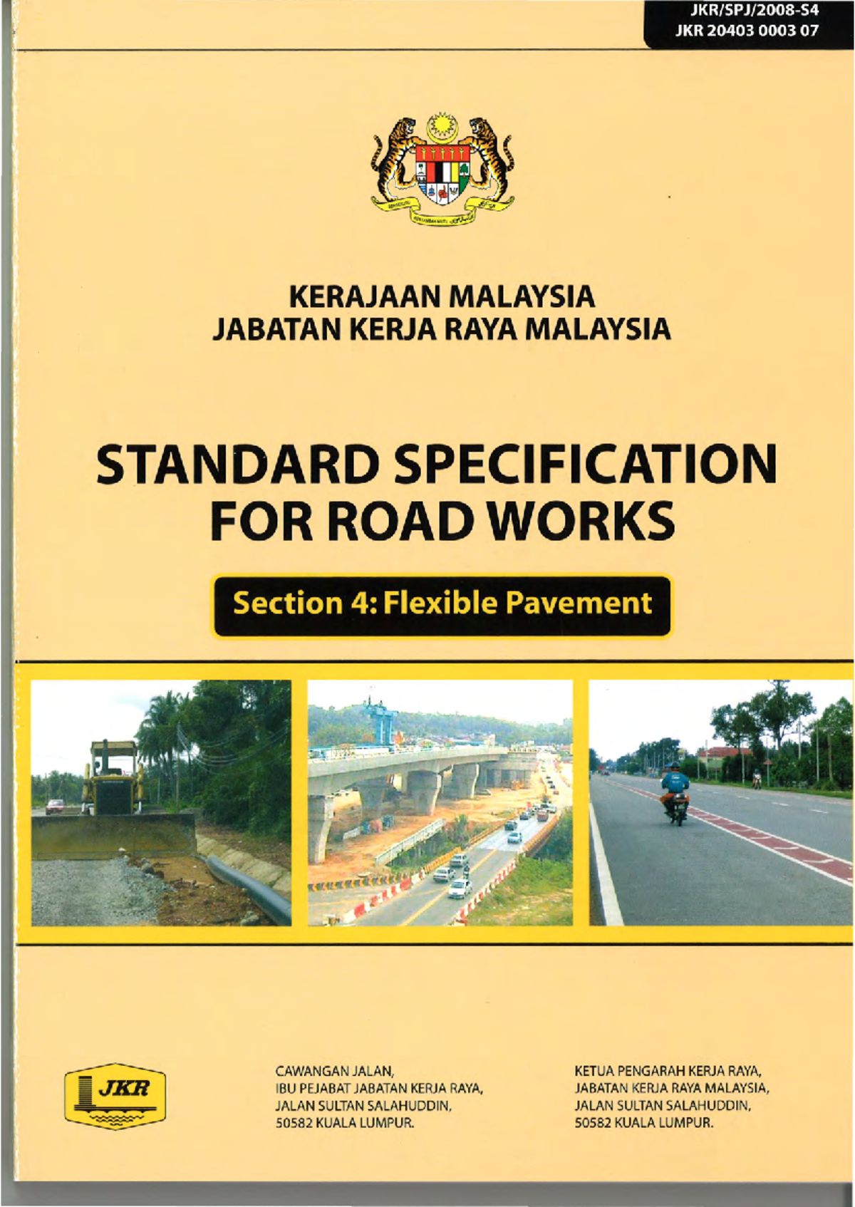 JKR Standard Specification for Road Works: Section 4, Flexible Pavement ...