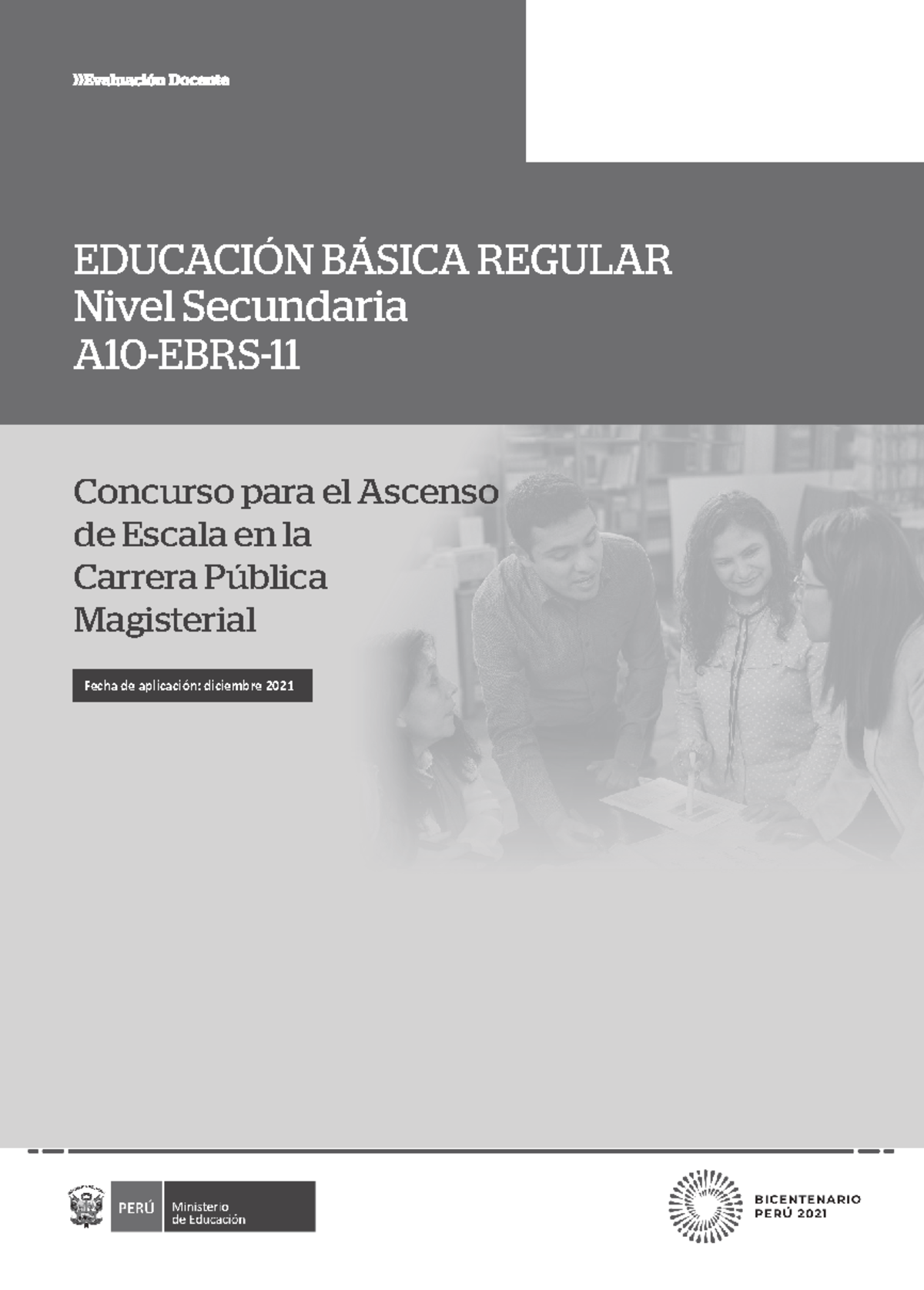 A10 EBRS 11 comunicacion - EDUCACIÓN BÁSICA REGULAR Nivel Secundaria A10-EBRS- Concurso para el ...