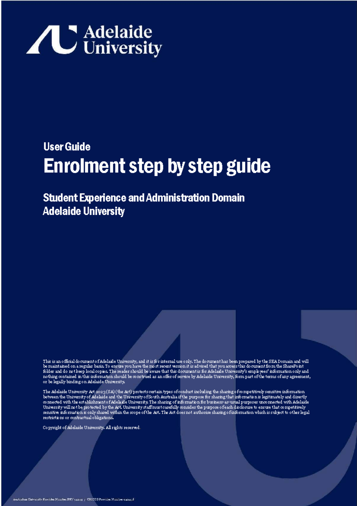 AU Enrolment Step-by-Step Guide for Student Experience - Studocu