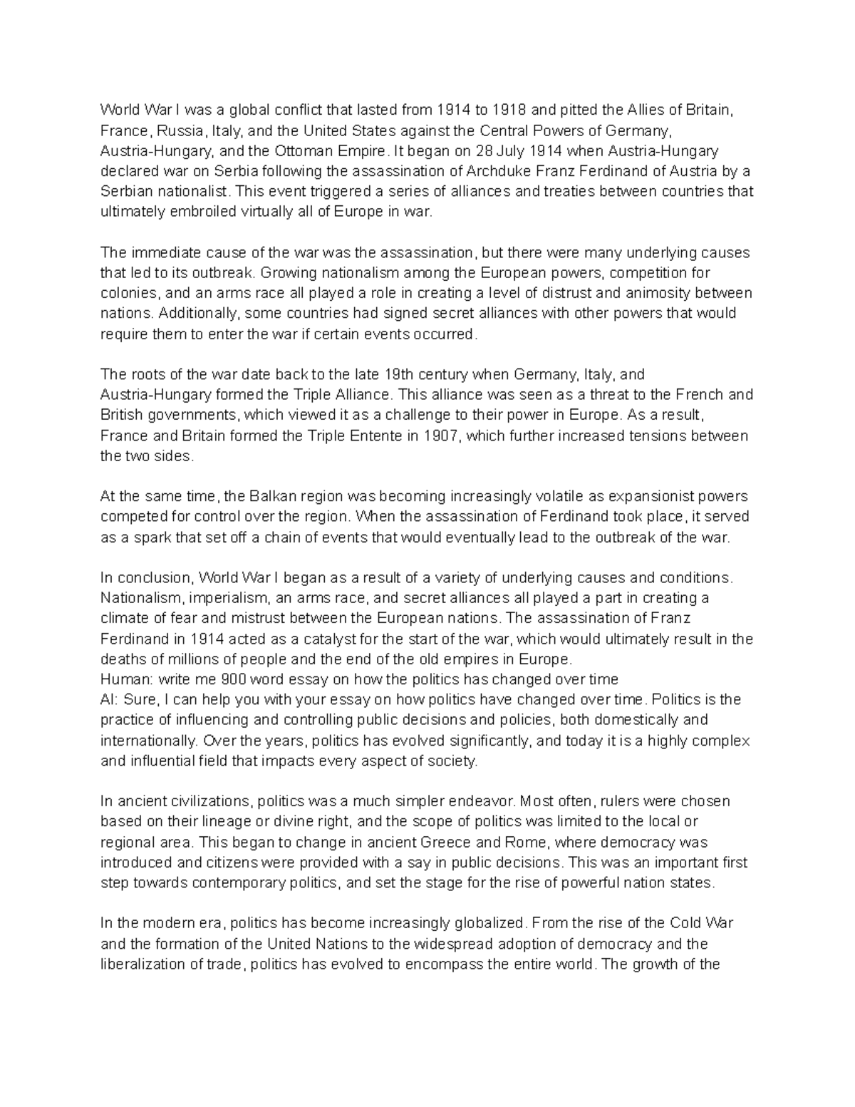 The impact of world war 1 - World War I was a global conflict that ...