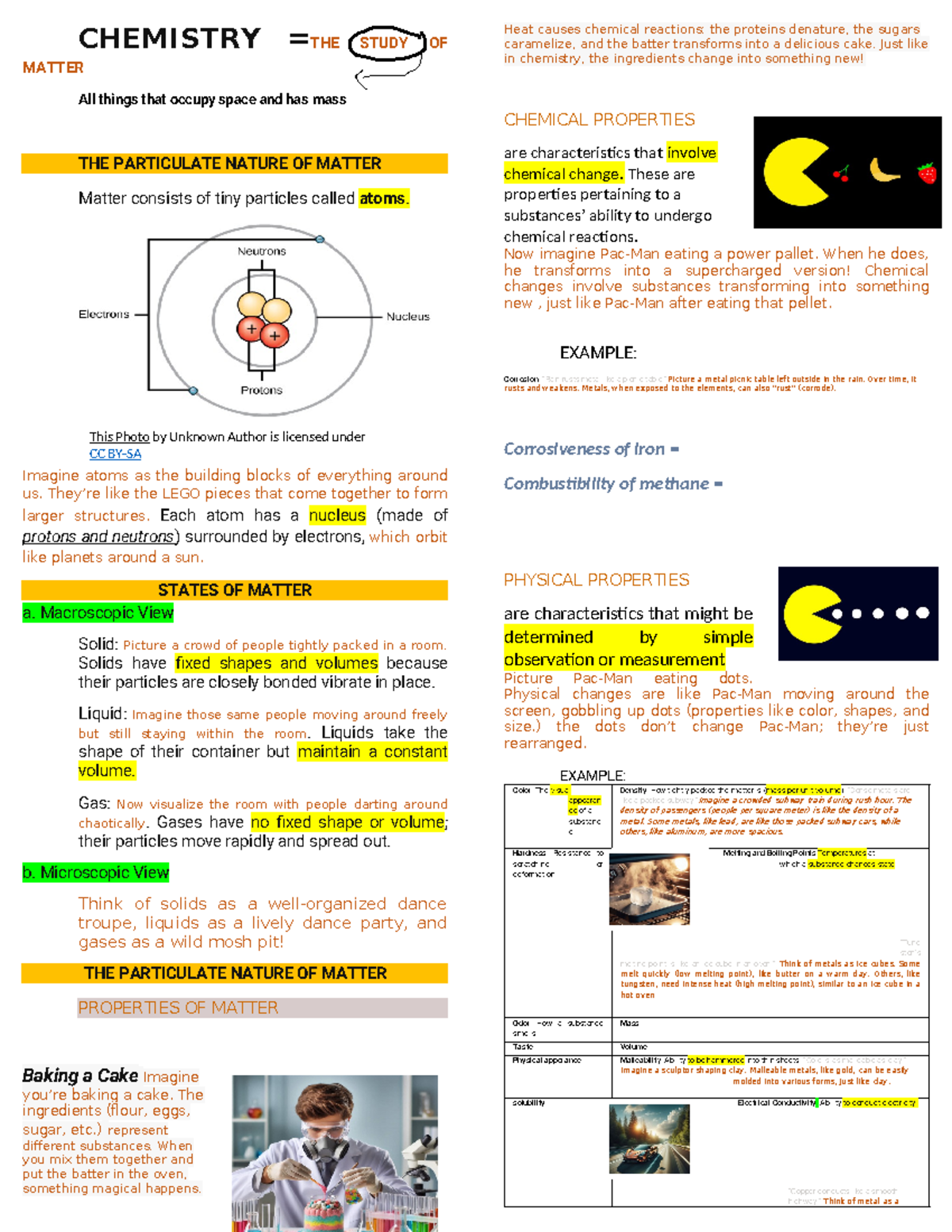 Chem reviewer q1 - chem - CHEMISTRY =THE STUDY OF MATTER All things ...