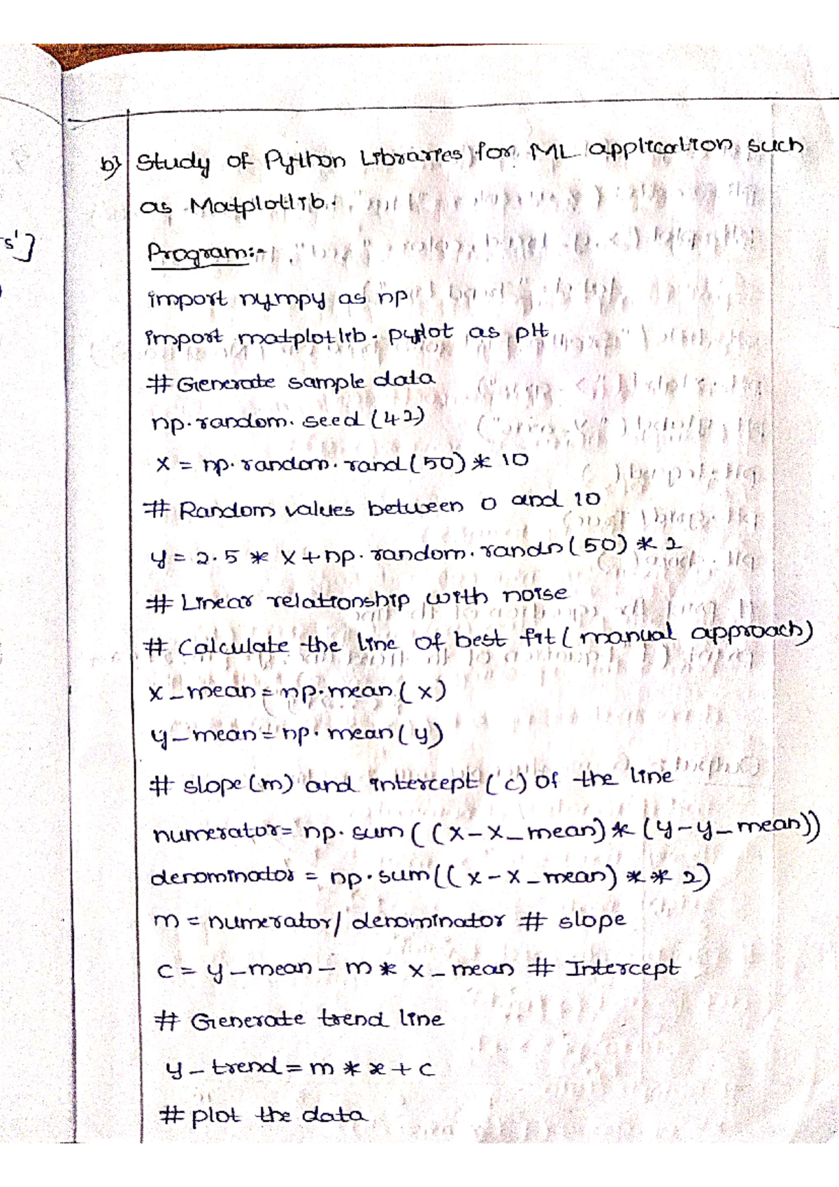 ML Lab - use full notes - Study of Python Libraries ) for ML ...