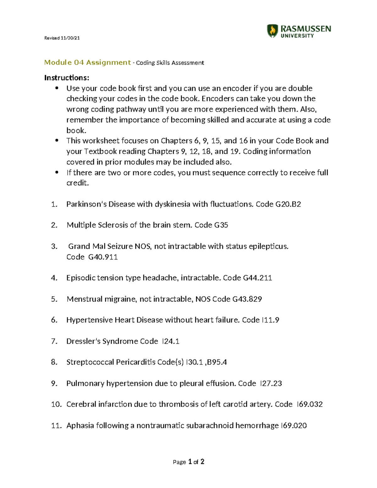 Module 03 Assignment: CPT Coding Guidelines & Modifiers - Studocu