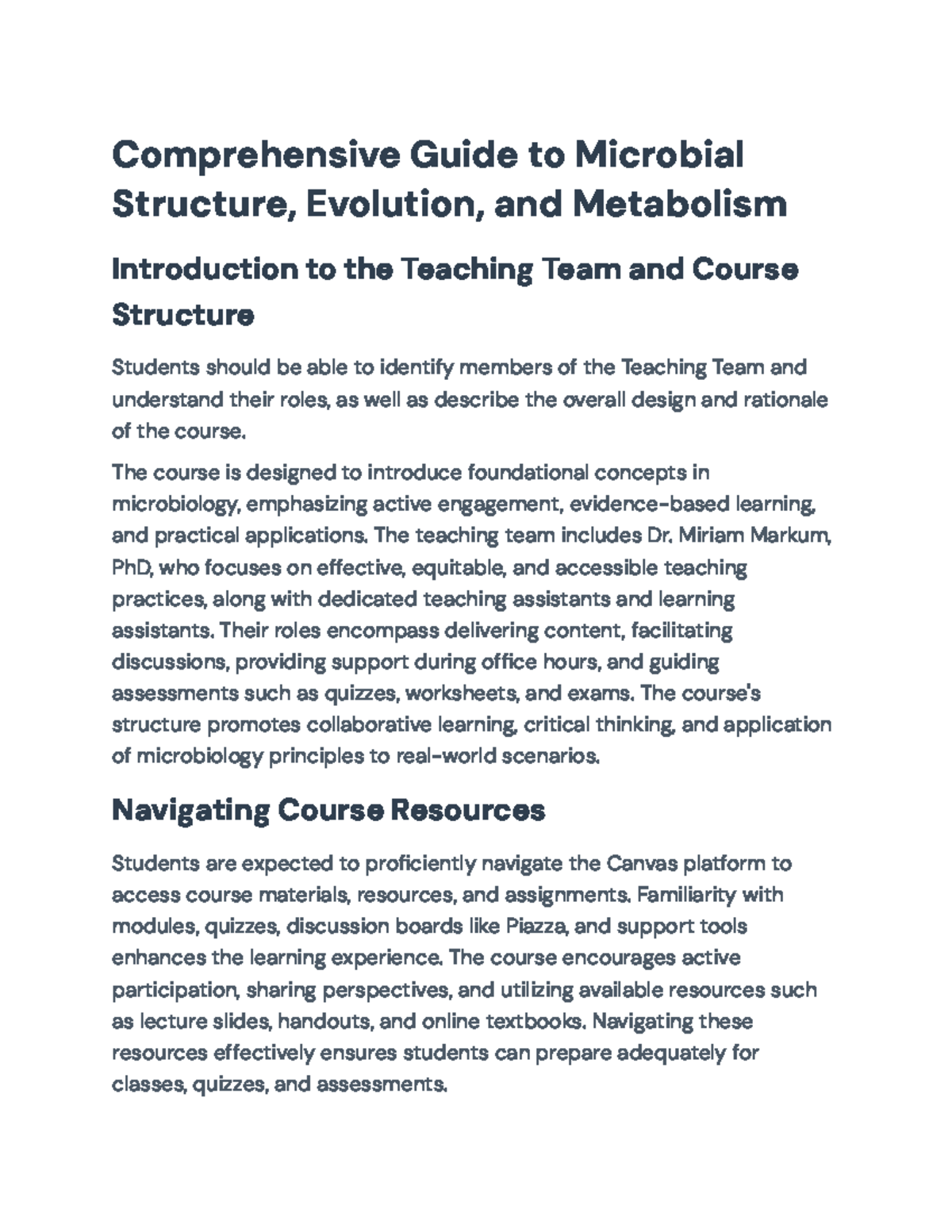 Comprehensive Guide to Microbial Structure and Metabolism: Key Concepts (BIO - Studocu