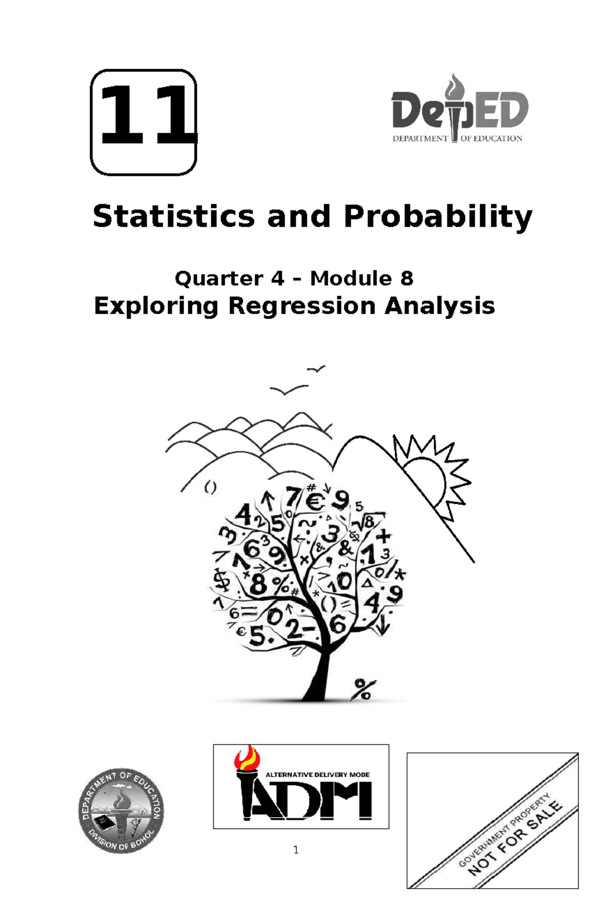 Stat-Prob-11 Q4 Module 8: Regression Analysis and Predictions - Studocu