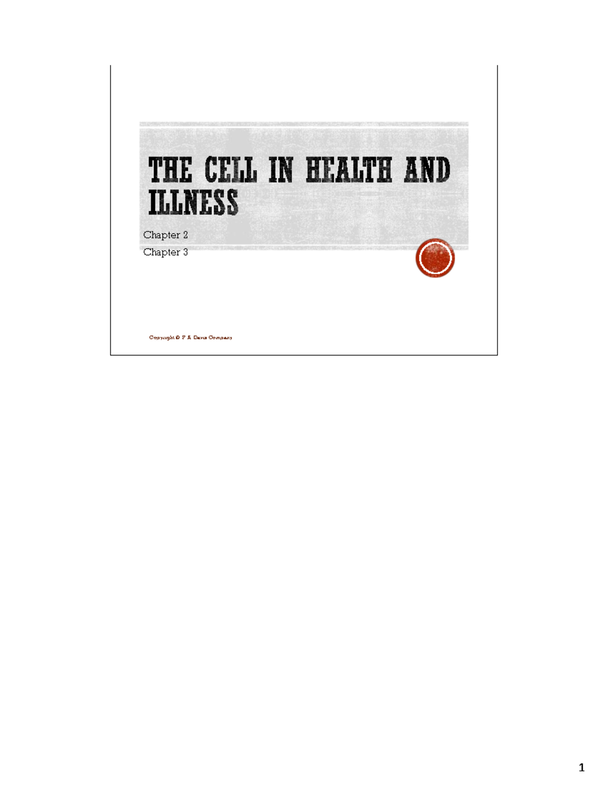 Cell NU 206 - Exam 1 Notes: Etiology, Histology, and Cellular Changes ...