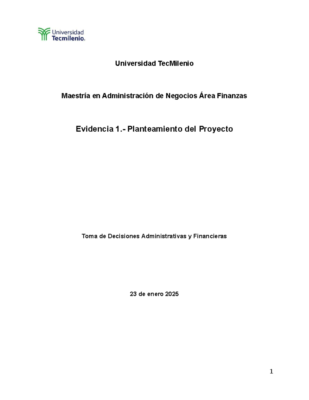 TDAF - EV 1 - Evaluación de Proyecto de Ampliación en ARCA CONTINENTAL ...