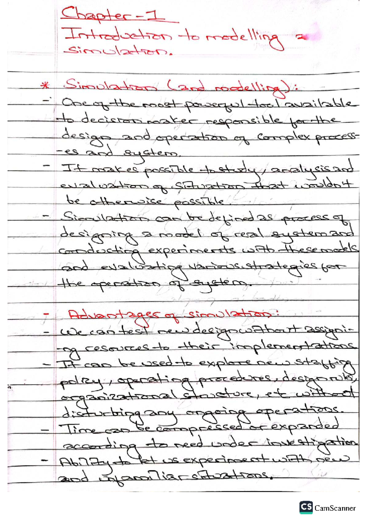 CS 101: Chapter 1 - Introduction to Modelling & Simulation Techniques ...