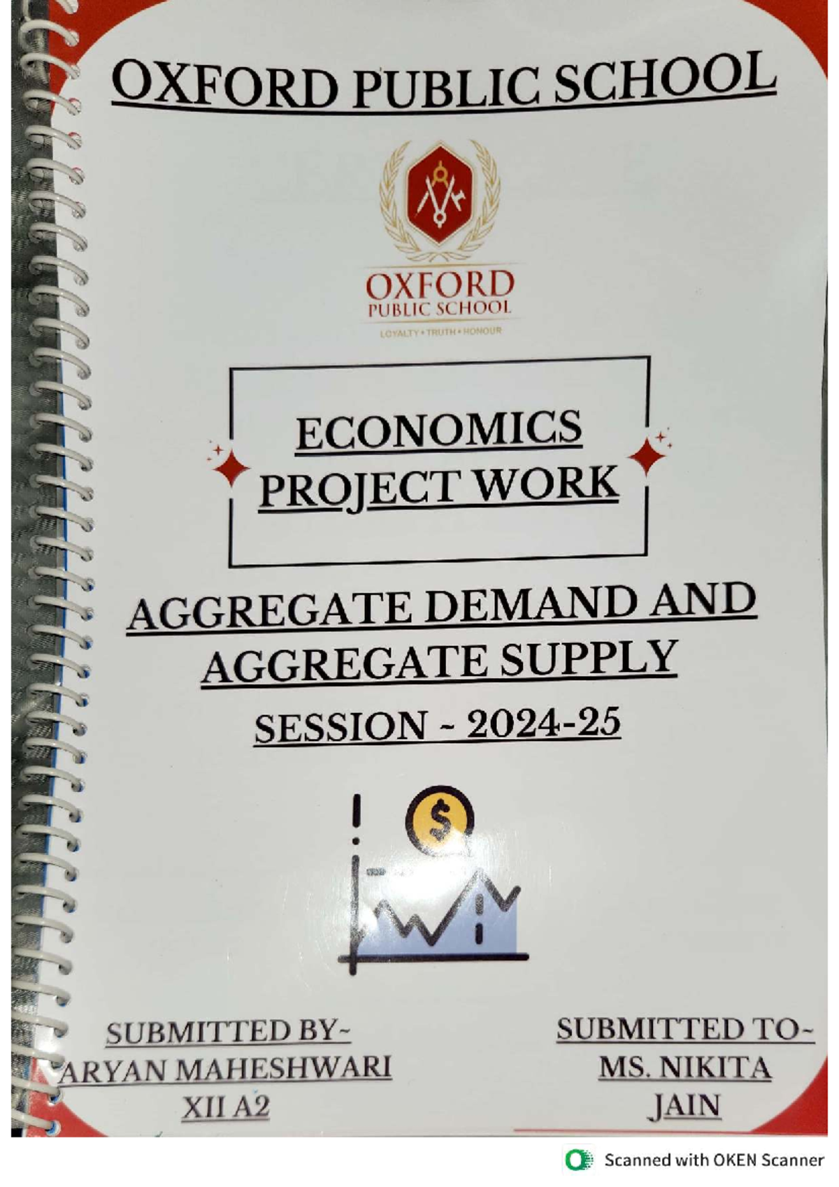 Economics Project Work: Aggregate Demand & Supply (Class XII A2) - Studocu