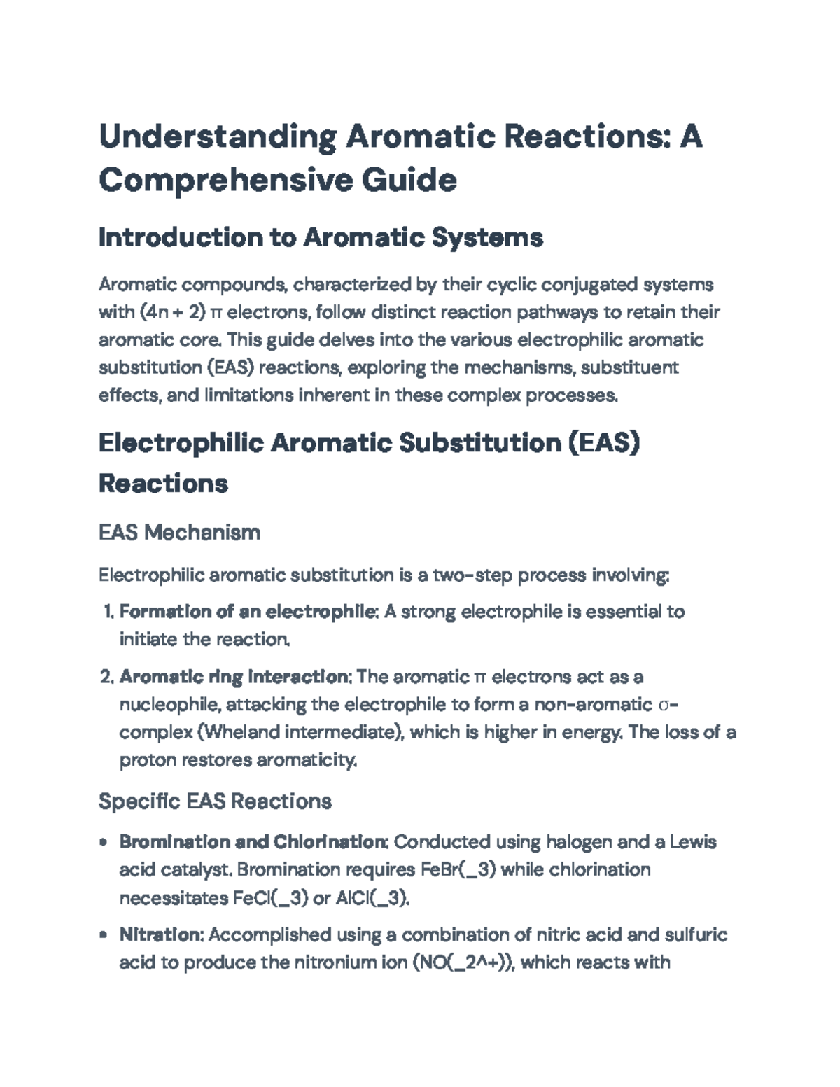 Electrophilic Aromatic Substitution (EAS) Reactions: A Detailed Guide ...