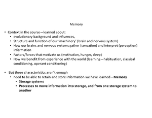 Understanding Memory: Types, Processes, and Errors in Cognitive ...